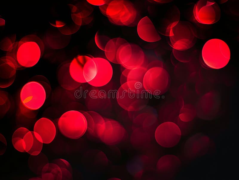 Red Lights on a Black Background Stock Image - Image of view ...