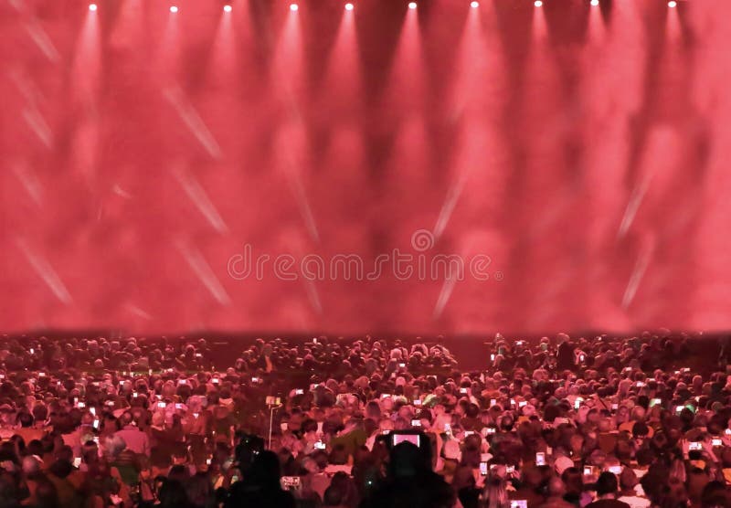 Lights of Performance Stage at Live Concert Stock Image - Image of show ...