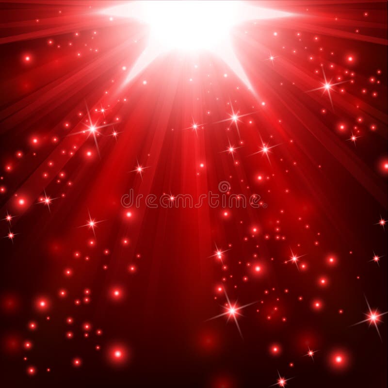 Red Lights Shining with Sprinkles Stock Vector - Illustration of ...