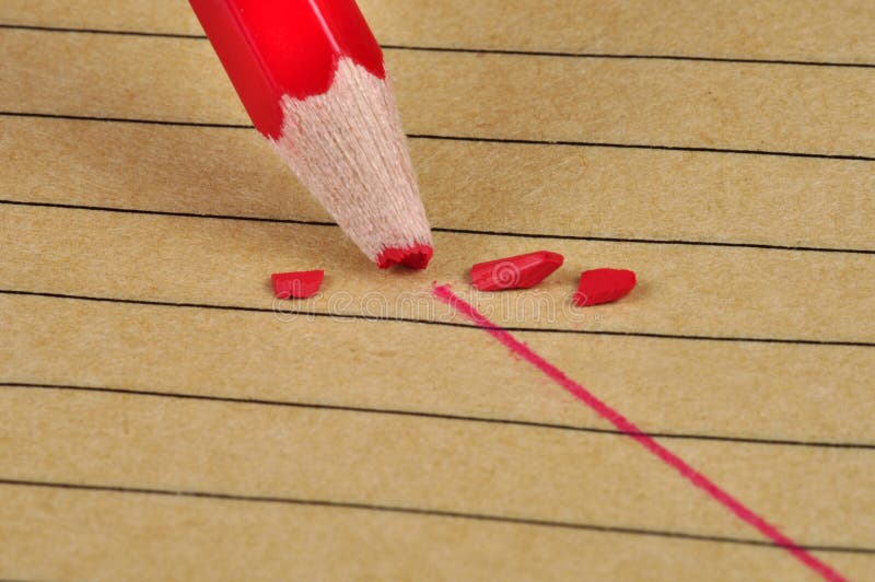 Red Line. stock image. Image of stationery, color, page - 22003933