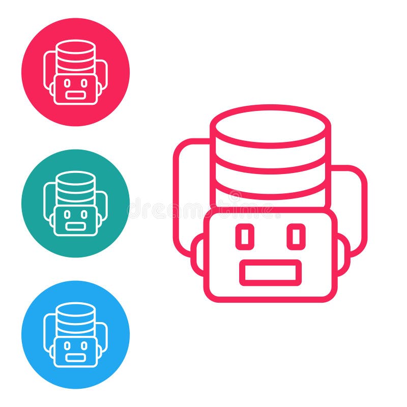 Artificial Intelligence Icons Red Stock Illustrations – 192 Artificial ...