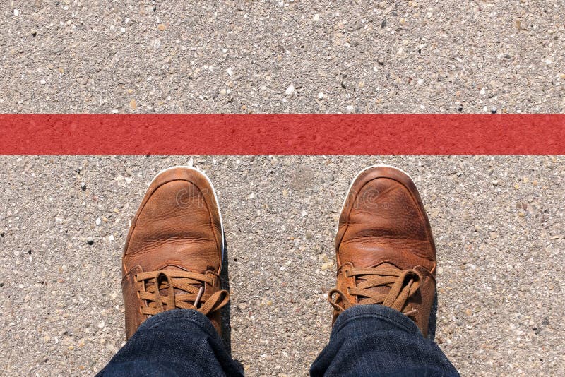 Red line stock photo. Image of sneaker, life, stand, blue - 75103882
