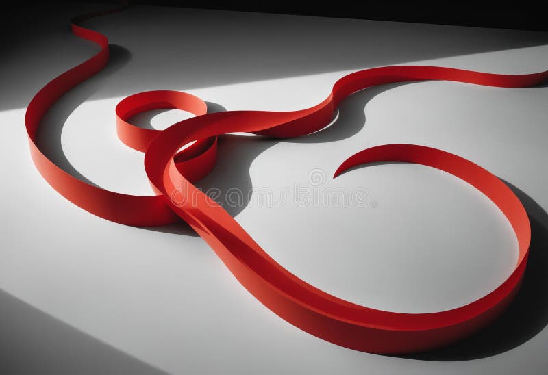 Red Line Curve on Black Gray Design Modern Futuristic Background Stock ...