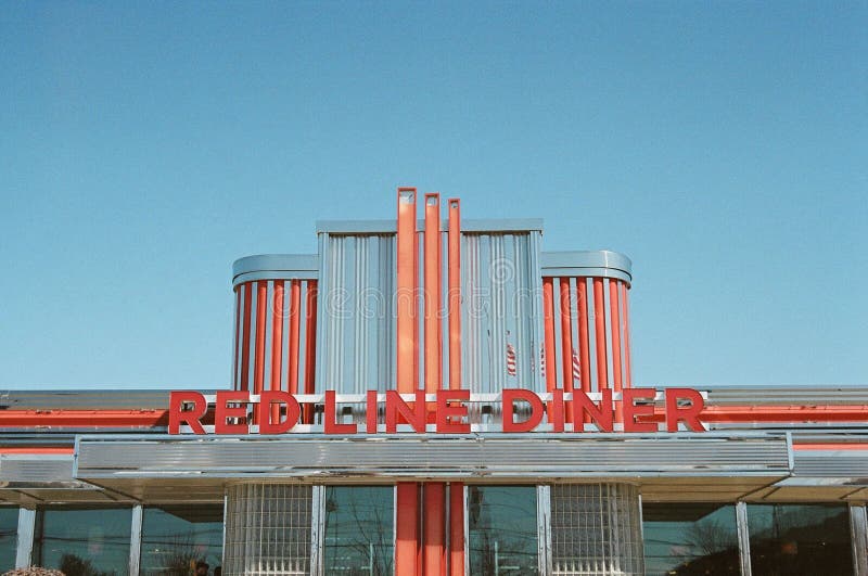 Red Line Diner Sign, in Fishkill, New York Editorial Photography ...