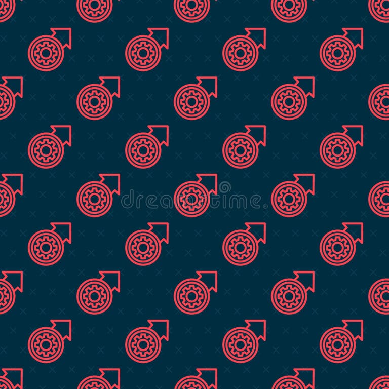 Workflow Process Icon Seamless Pattern Background Stock Illustrations ...
