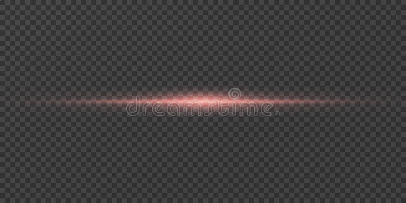 Red Line of Light. Magic Glow, Particles of Light, Sparks. Luminous ...