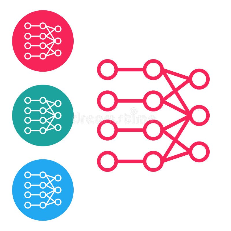 Artificial Intelligence Icons Red Stock Illustrations – 192 Artificial ...