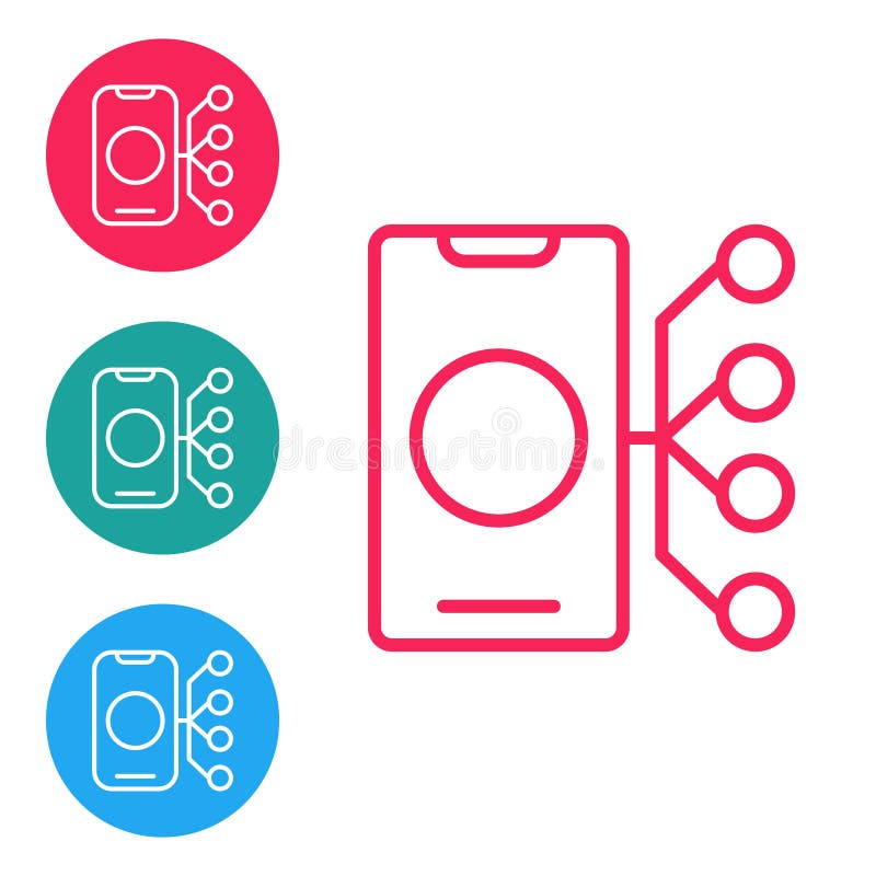 Artificial Intelligence Icons Red Stock Illustrations – 192 Artificial ...