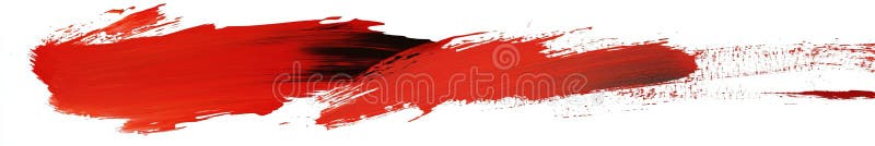 A Red Line of Paint on a Clear Background. Stock Photo - Image of ...