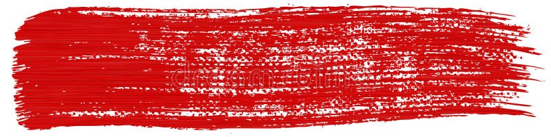 Red Line of Paint Isolated, Red Smear on Transparent Background Stock ...