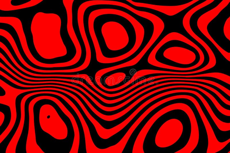 Red Line Pattern Abstract Background Texture. Curvy and Wavy Backdrop ...