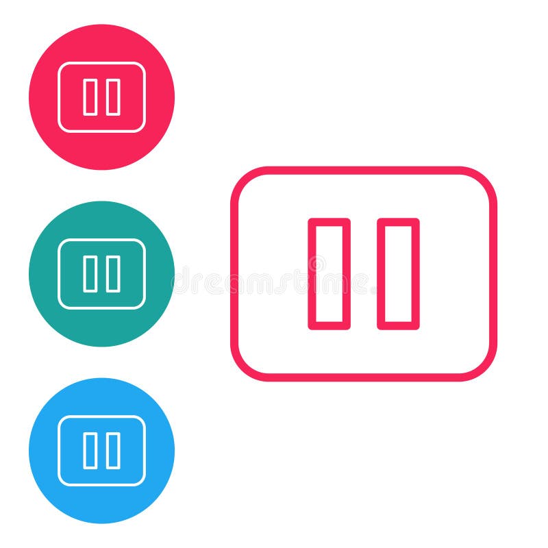 Red Pause Button Stock Illustrations – 1,704 Red Pause Button Stock ...