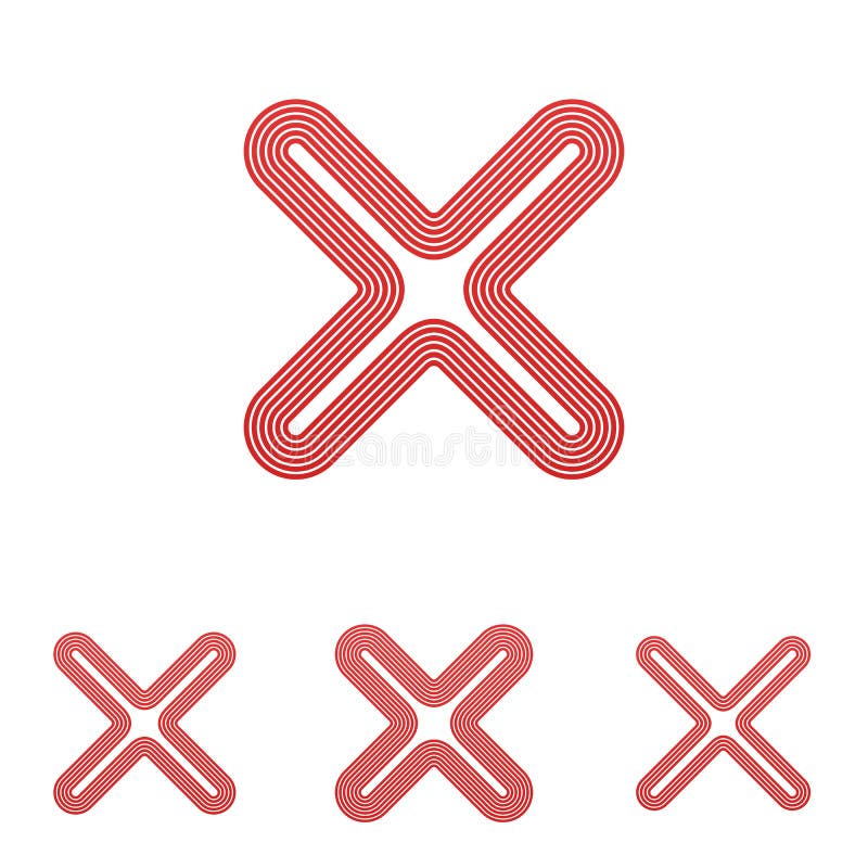 Line Reject Form Icon Vector Mosaic Stock Illustration - Illustration ...