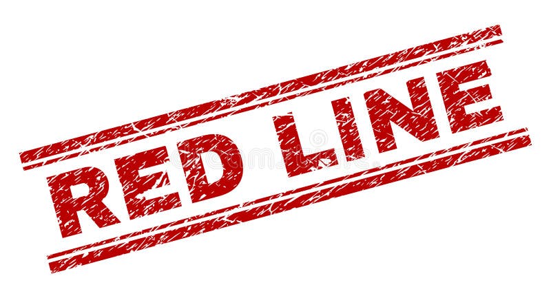 Scratched Textured RED LINE Stamp Seal Stock Vector - Illustration of ...