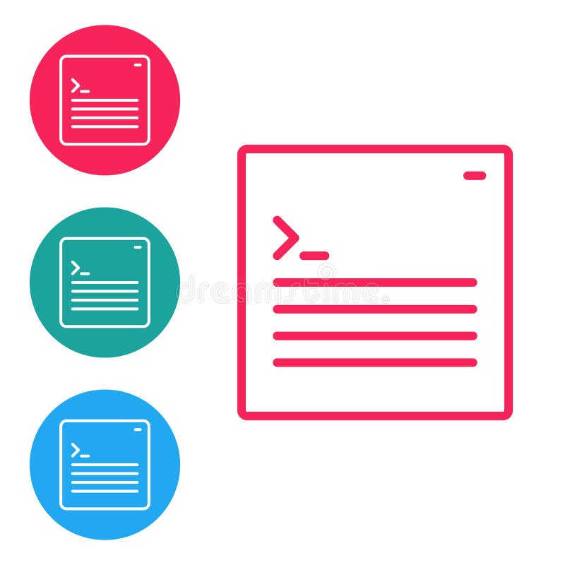 Programming Line Icons Circle Stock Illustrations – 342 Programming ...