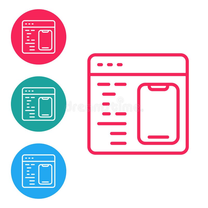 Line Circle Programming Icons Stock Illustrations – 333 Line Circle ...