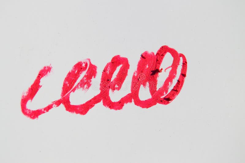 Red Line, Stroke, Splash Cosmetic Pencil, on White Background Stock ...