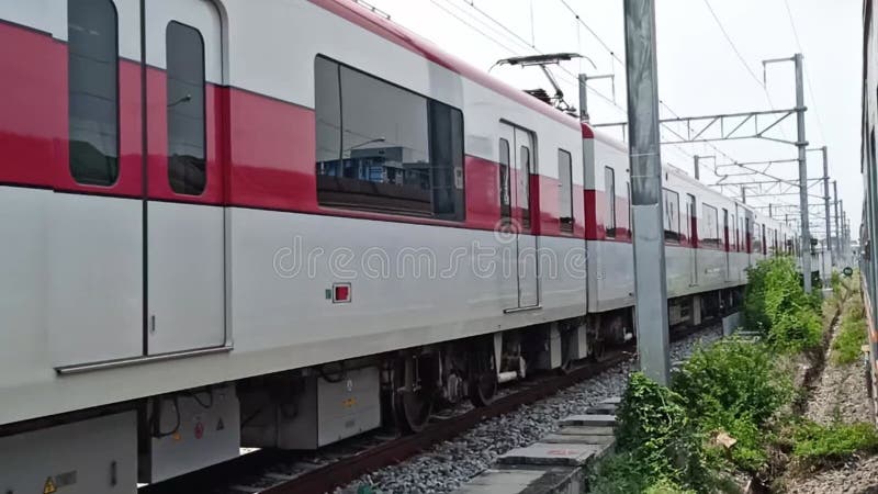 Red Line Train in Bangkok, Thailand Stock Video - Video of bangkok ...