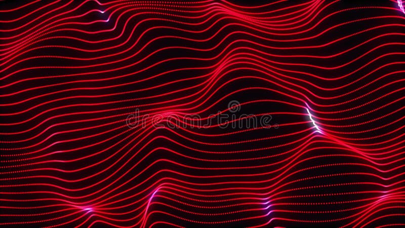 Red Line Wave Background. Red Color Trapcode Form Wave Background ...