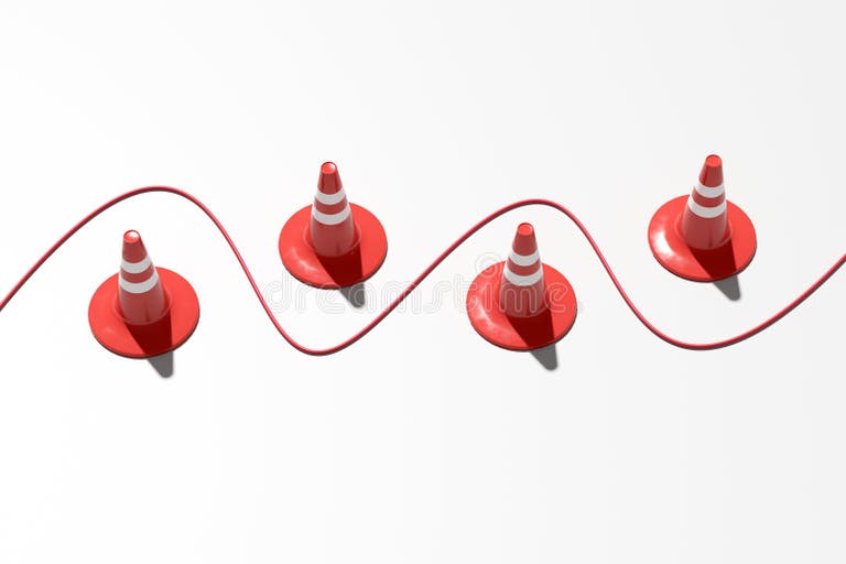 Cone Obstacles Stock Illustrations – 45 Cone Obstacles Stock ...