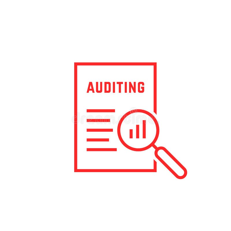 Document Like Auditing Vector Icon. Annual Verification Illustration ...