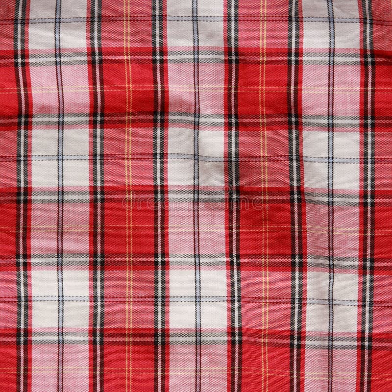 Red Linen Crumpled Tablecloth. Stock Photo - Image of cotton, crumpled ...
