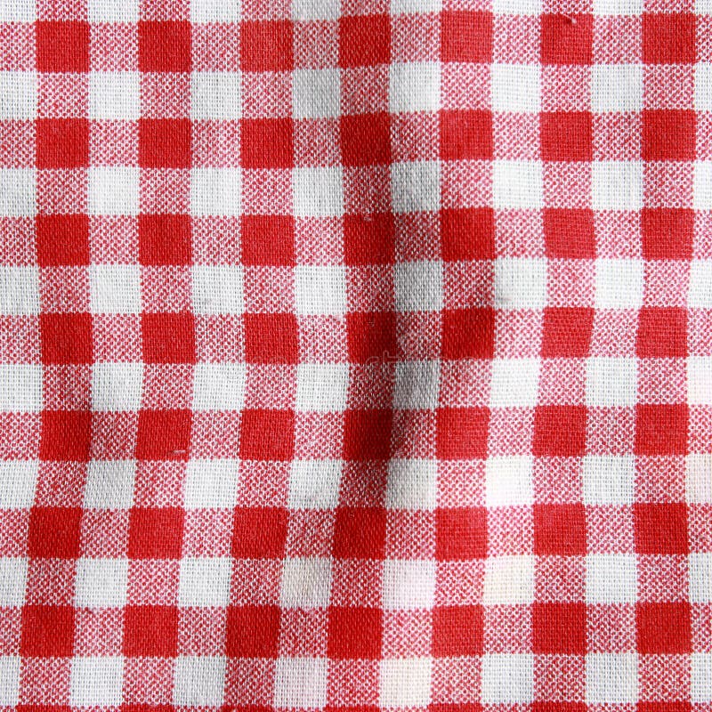 Red Linen Crumpled Tablecloth. Stock Photo - Image of crumple, textured ...