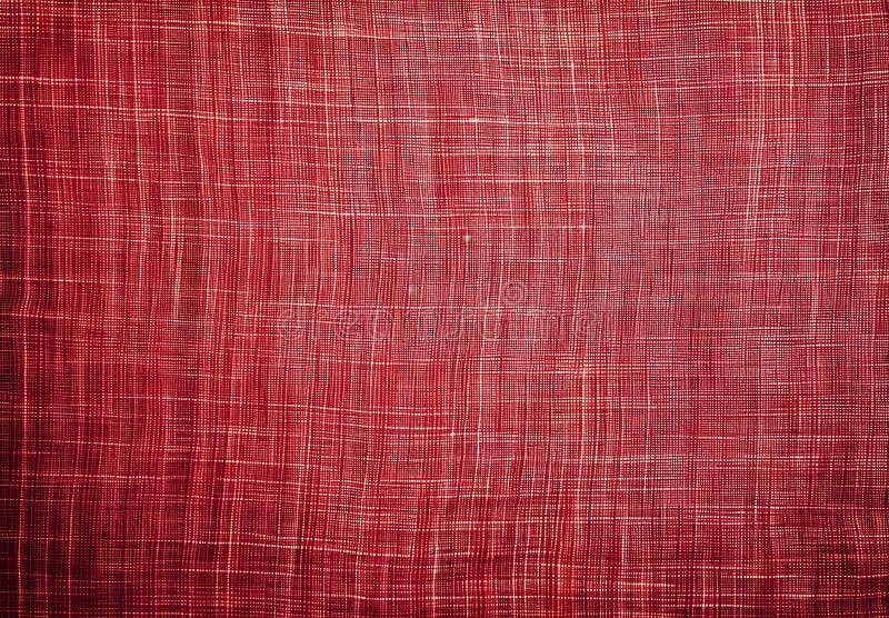 Red Linen Fabric Texture Background, Canvas Material Stock Illustration ...