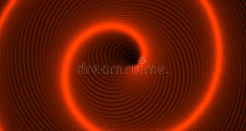 Red Lines Revolving in the Pattern of a Spiral Stock Illustration ...