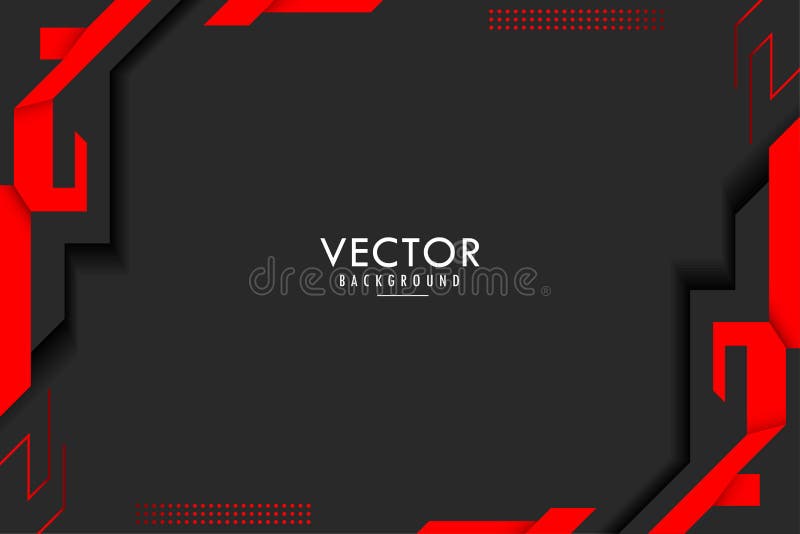 Red Lines Technology, Black Background Wallpaper Template Design ...