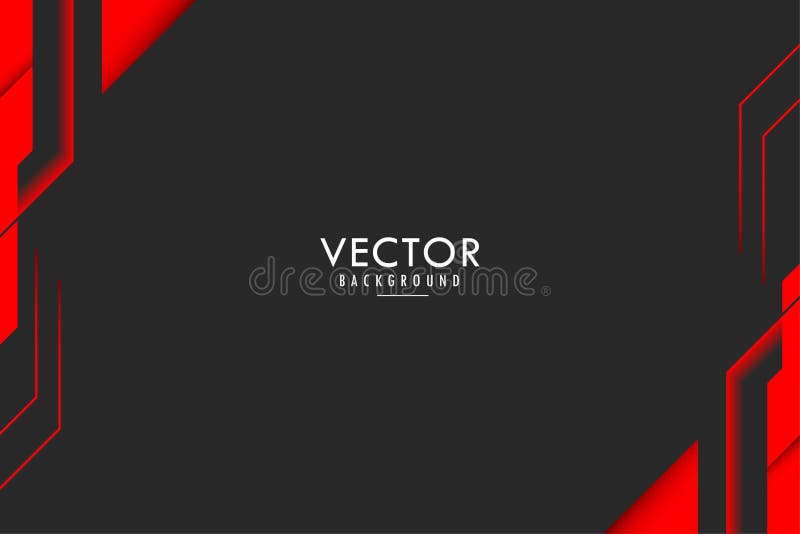 Red Lines Shape Modern Technology Abstract Geometric Background ...