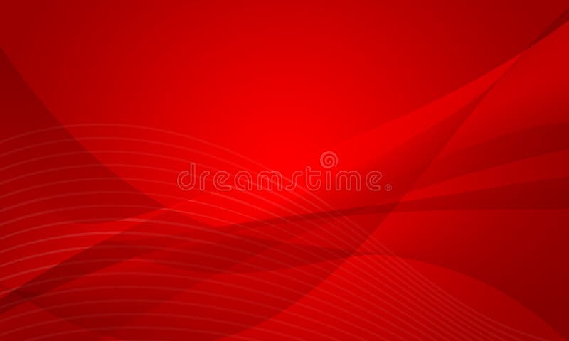 Red Lines Wave Curve Depth With Soft Gradient Abstract Background Stock