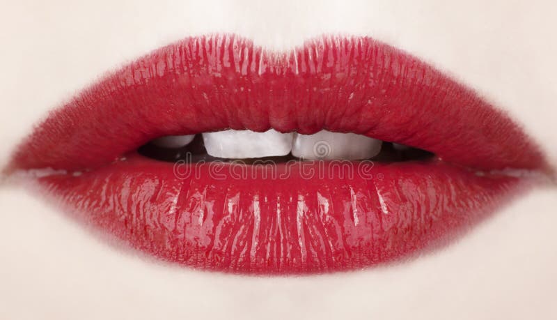 Red lips stock photo. Image of sweet, beauty, skin, lady - 17766442