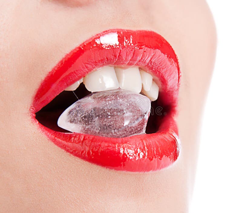 Sugar lips stock image. Image of frozen, cosmetics, open - 26628517