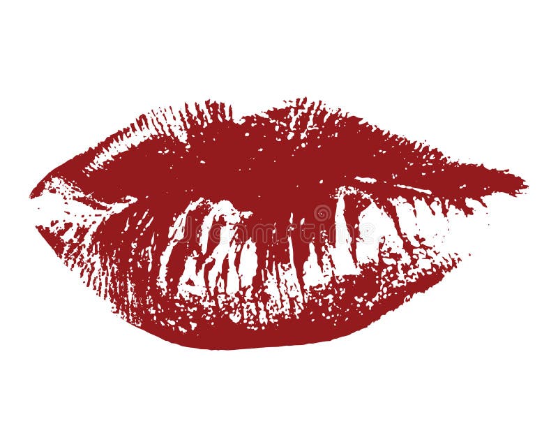 Red lips stock vector. Illustration of lips, lovely, isolated - 25294569