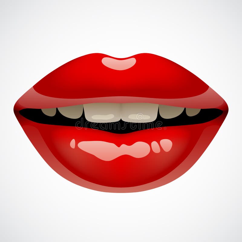 Red Female Lips Stock Illustrations 22 315 Red Female Lips Stock