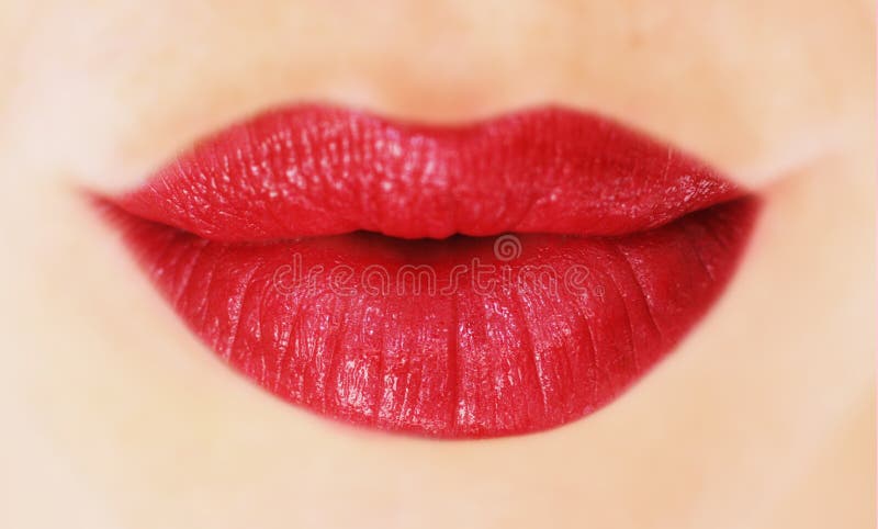 Red lips stock image. Image of speak, talk, valentine - 7223899