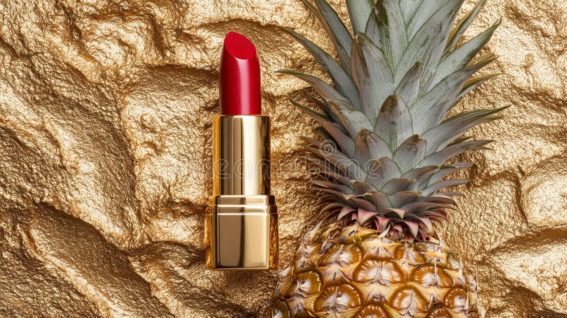 Red Lips Against a Simple Artistic Background are Evocative of the ...