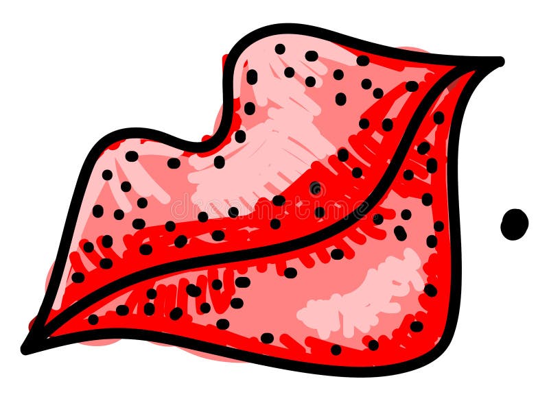 Red Lips, Illustration, Vector Stock Vector - Illustration of abstract ...