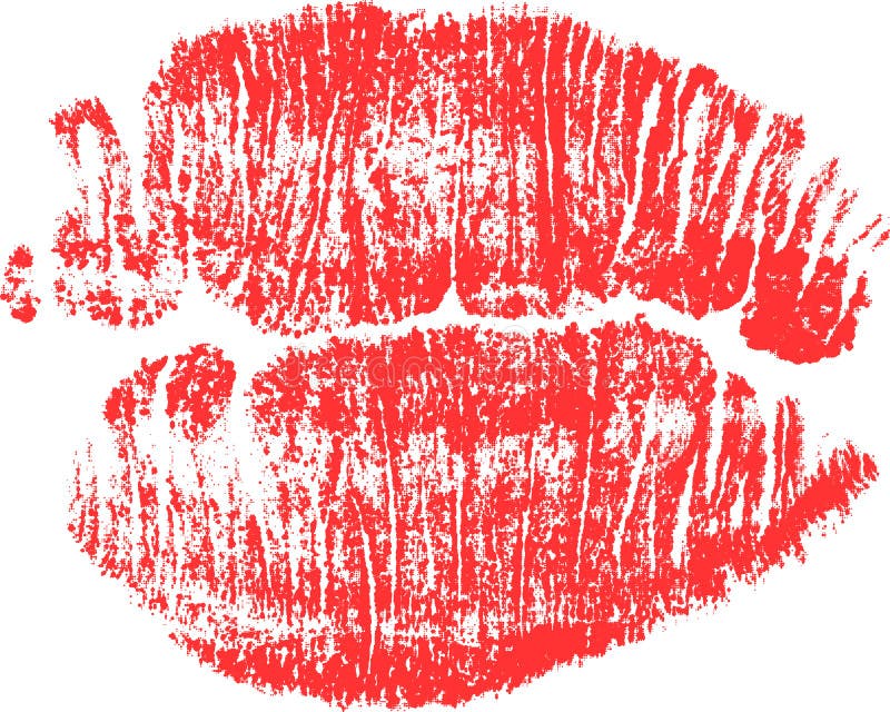 Lips Imprint on Black in Pop-art Stock Vector - Illustration of face ...