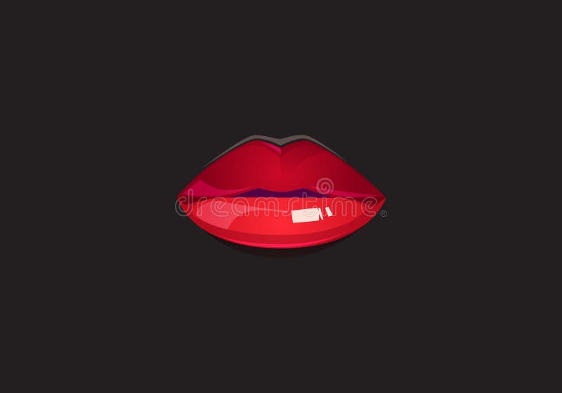 Red Lips Kiss Design and Background Design Stock Illustration ...