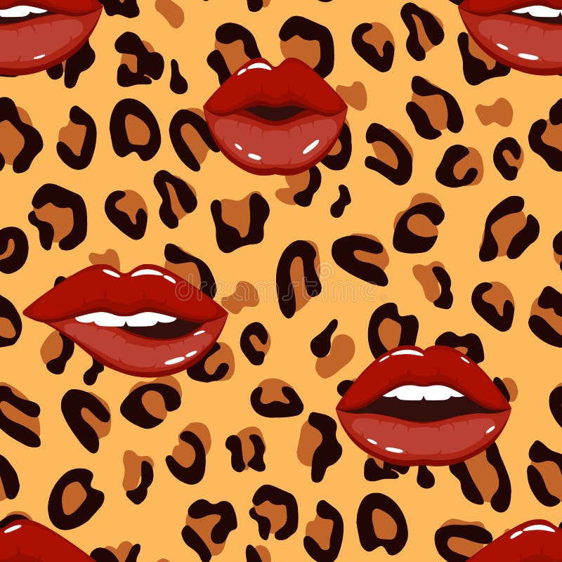 Leopard Lips Stock Illustrations – 217 Leopard Lips Stock Illustrations ...