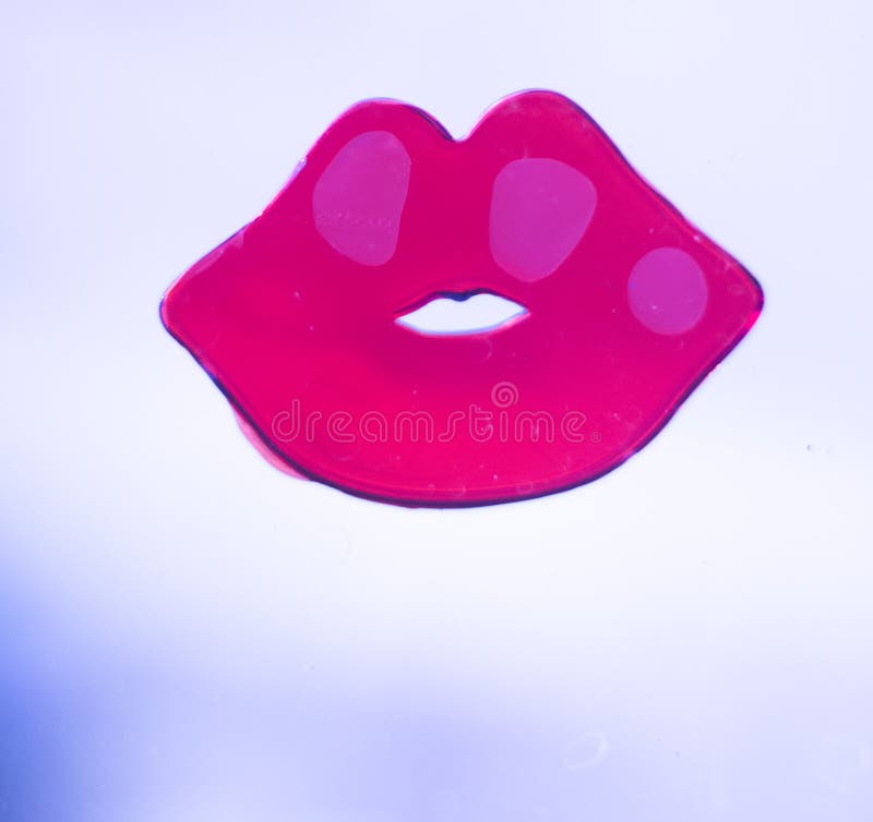 Red lips lipstick abstract stock illustration. Illustration of girl ...