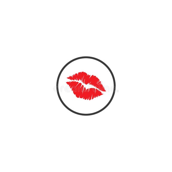Red lips logo stock vector. Illustration of lust, shape - 248475890