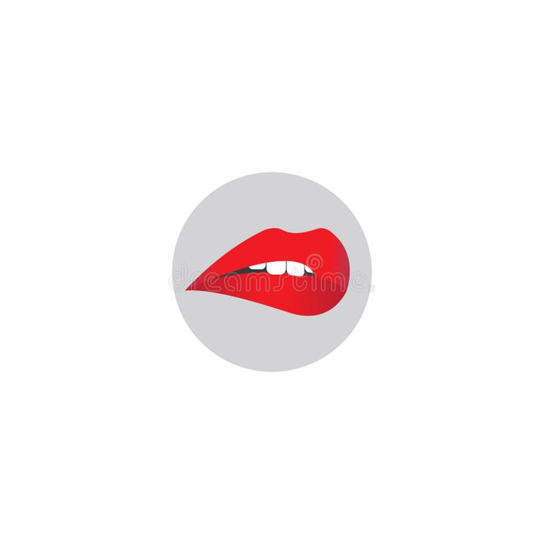 Red lips logo stock vector. Illustration of affair, stylish - 248481214