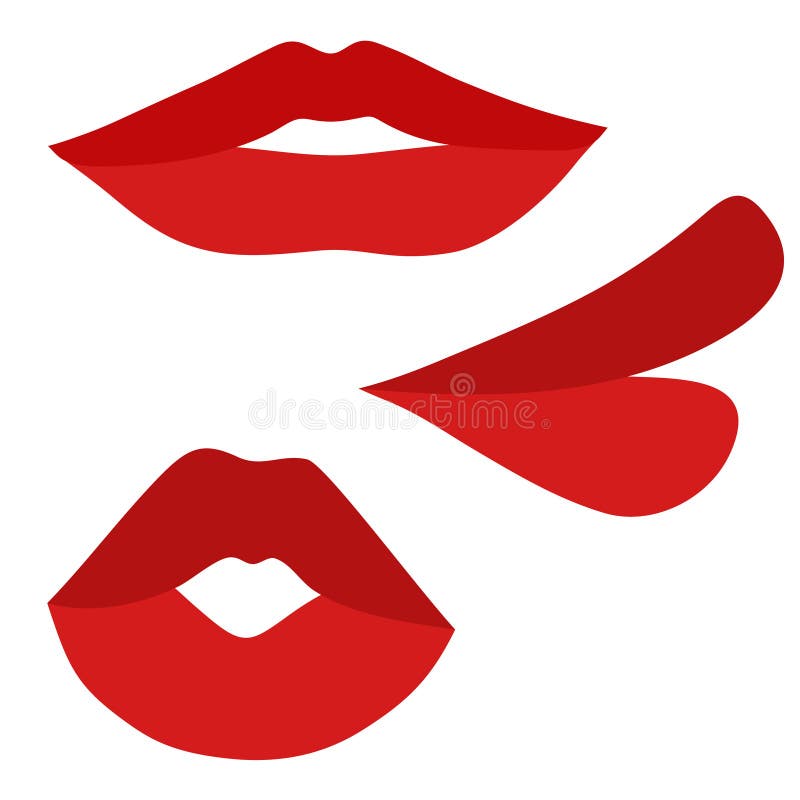 Red lips stock vector. Illustration of element, lips - 69633112