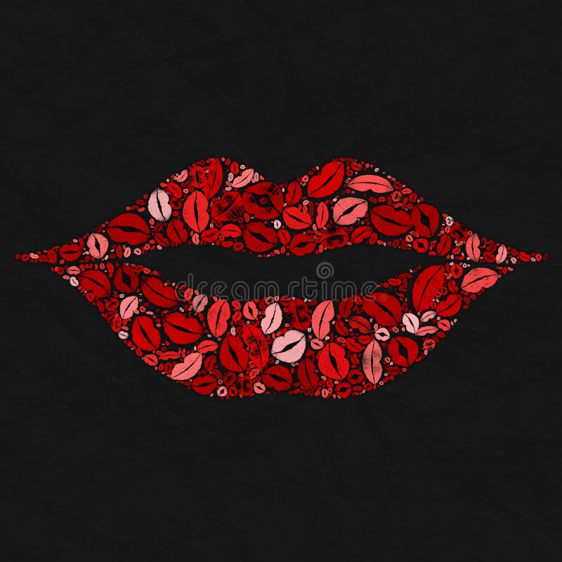 Red Lips Kiss Wallpaper