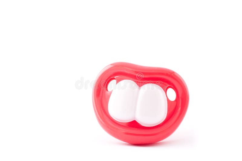 Red Lips with Two Big Teeth Stock Photo - Image of baby, childhood ...