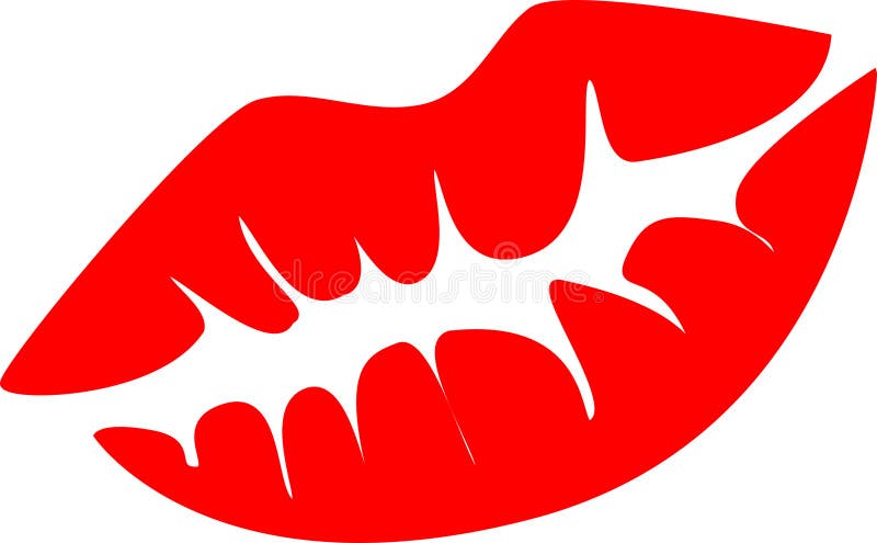 Red Lips Vector Illustration Stock Vector - Illustration of symbol ...