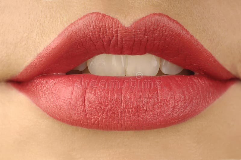 Beautiful red lips stock image. Image of mouth, lips - 30401181